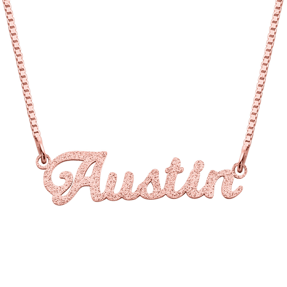 Personalized Sparkling Name Necklace Stainless Steel - CALLIE