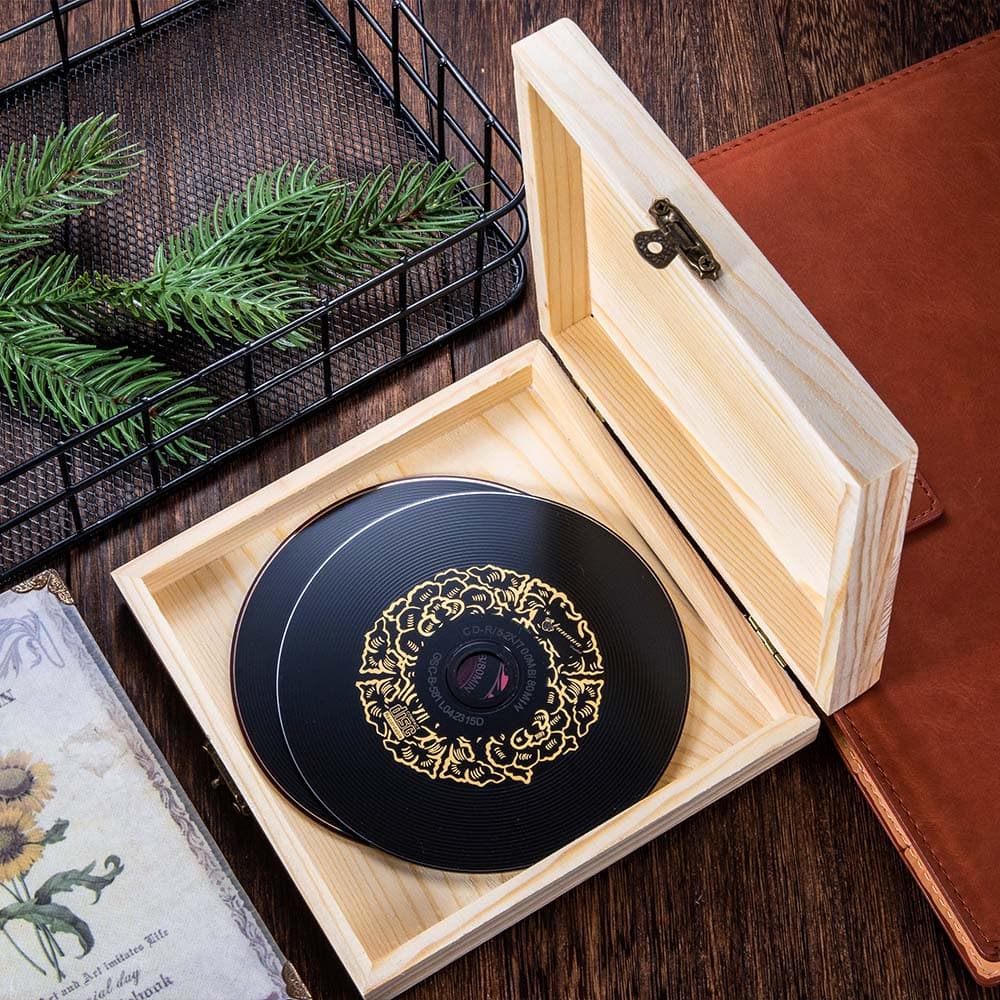 Personalized Wooden CD/DVD Case Photo Packaging Anniversary Gifts - CALLIE