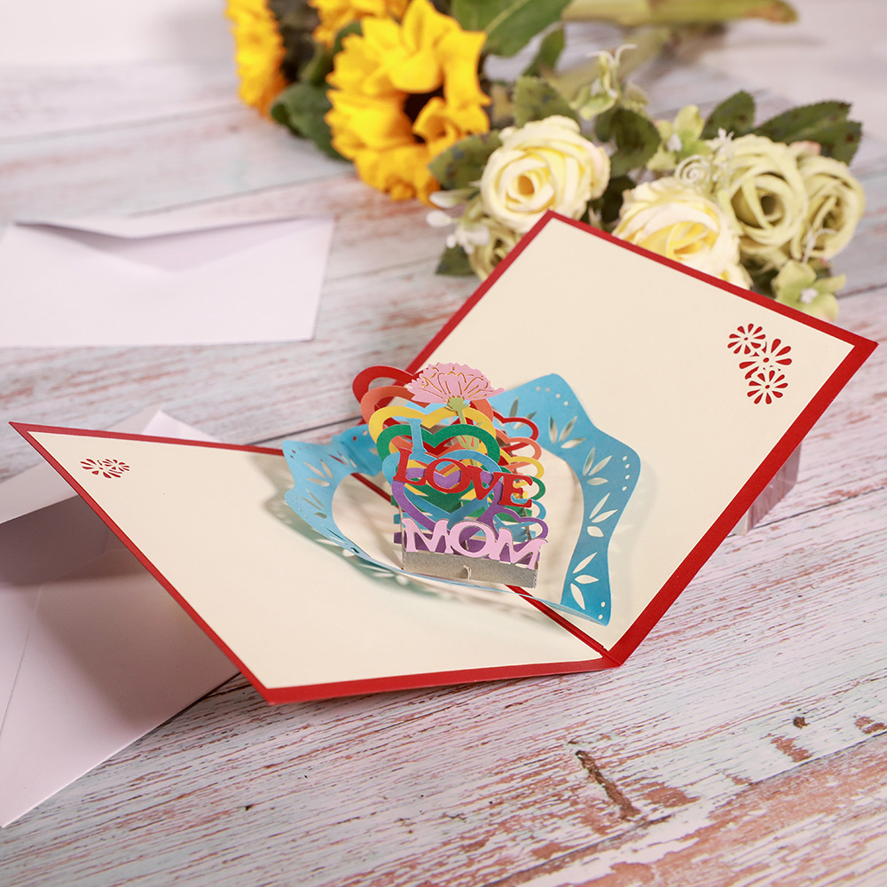 Handmade 3D Paper Carving Card For Mom Mother's Day Card - CALLIE