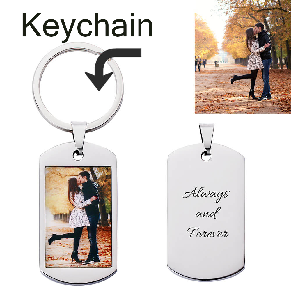 Personalized Photo Dog Tag Keychain/Necklace - CALLIE