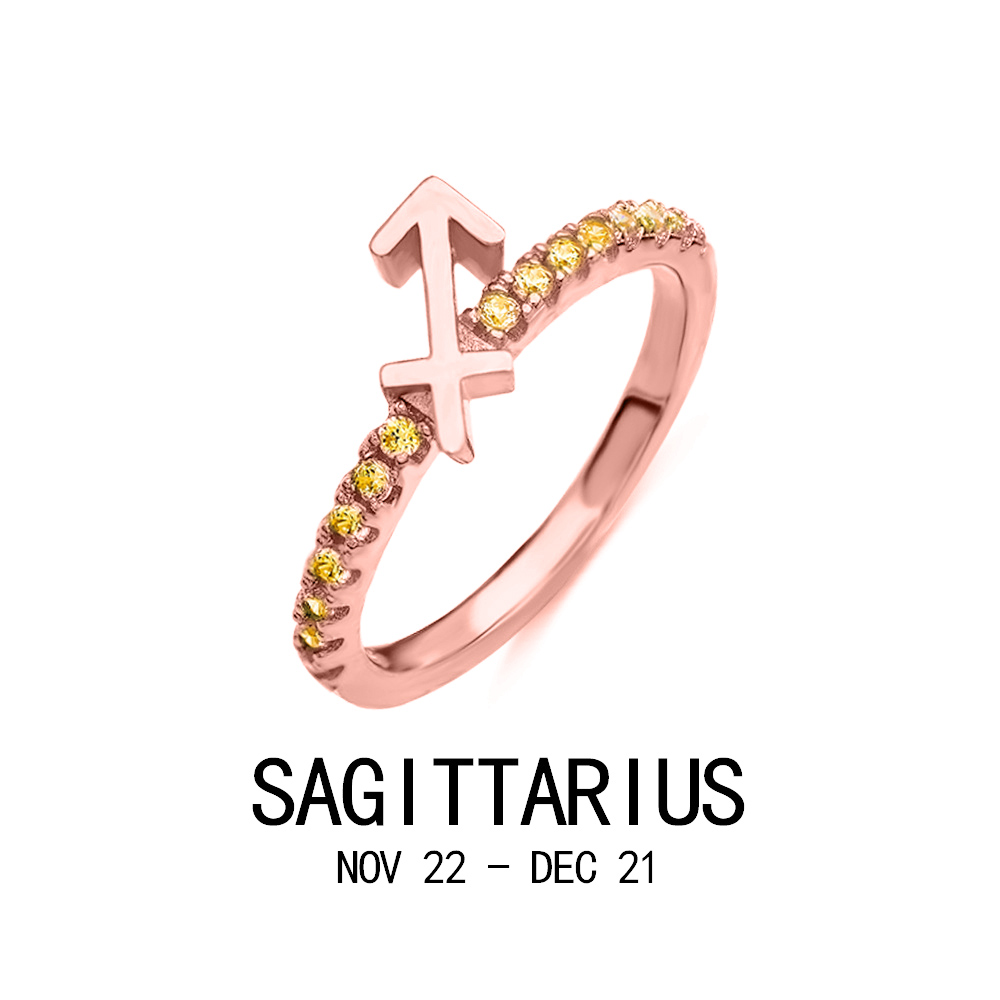 Personalized Birthstone Taurus Zodiac Ring - CALLIE