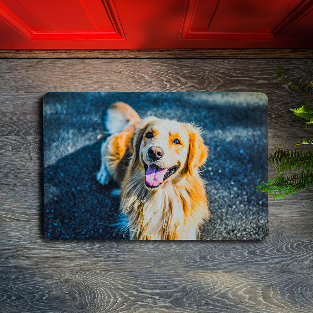 Personalized Photo Doormat Welcome Mat for Housewarming Wedding - CALLIE