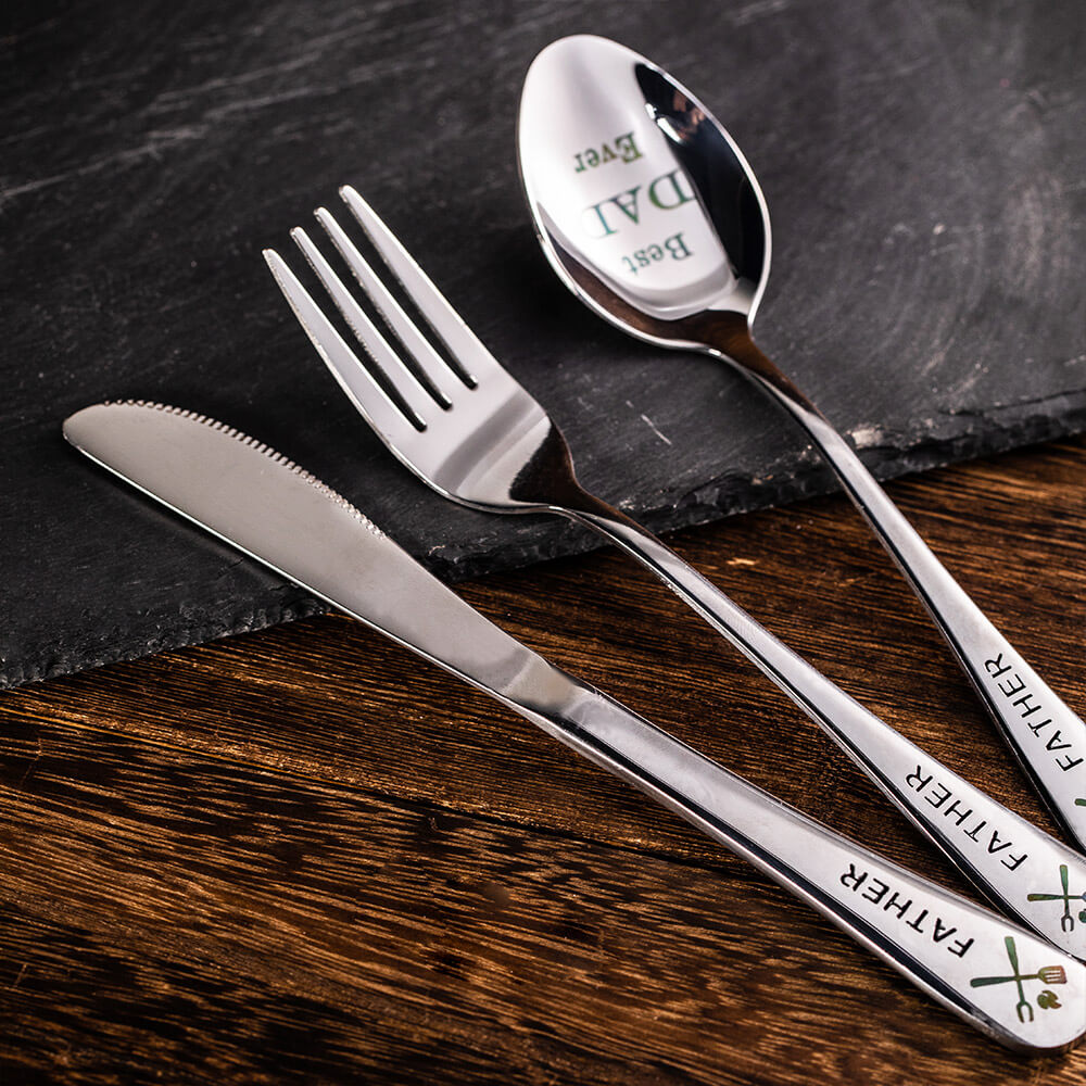Dad's Personalized Spoons Cutlery Set - CALLIE