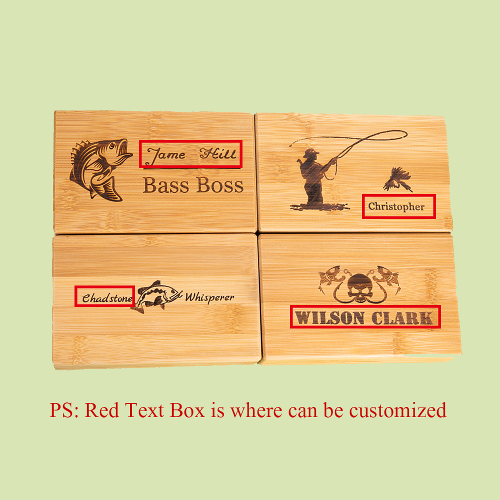 Personalized Double Sided Fishing Tackle Box for Fisherman Gifts - CALLIE