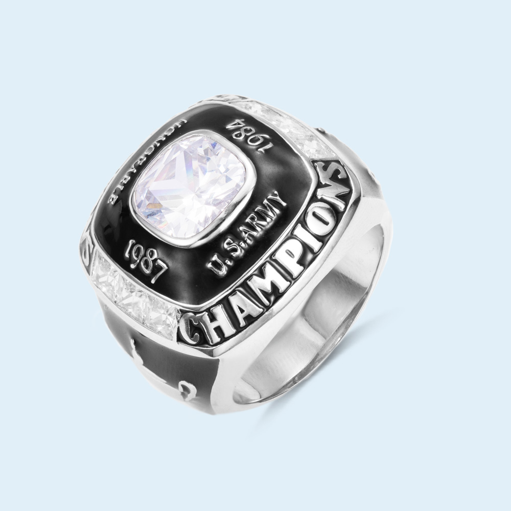 Championship Ring Custom Text and Color Football Baseball Basketball ...