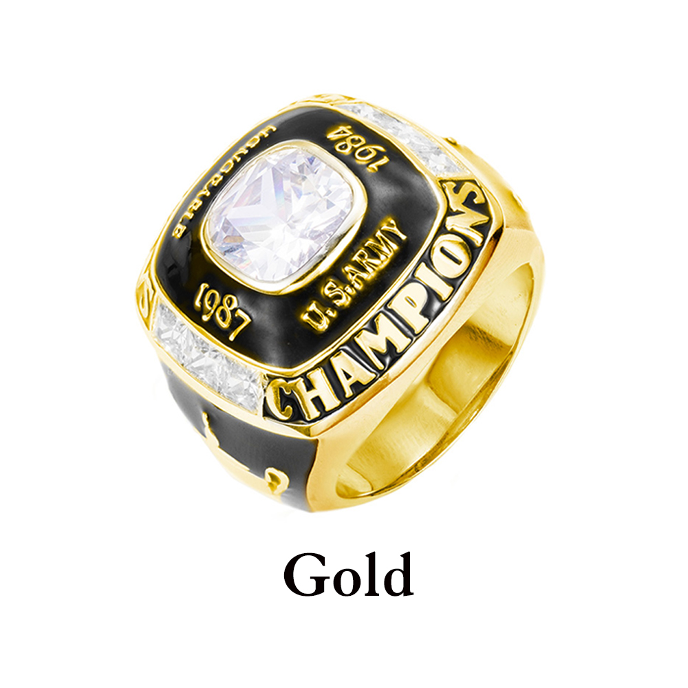Custom Engraved Championship Ring, Gemstone Sports Rings - CALLIE