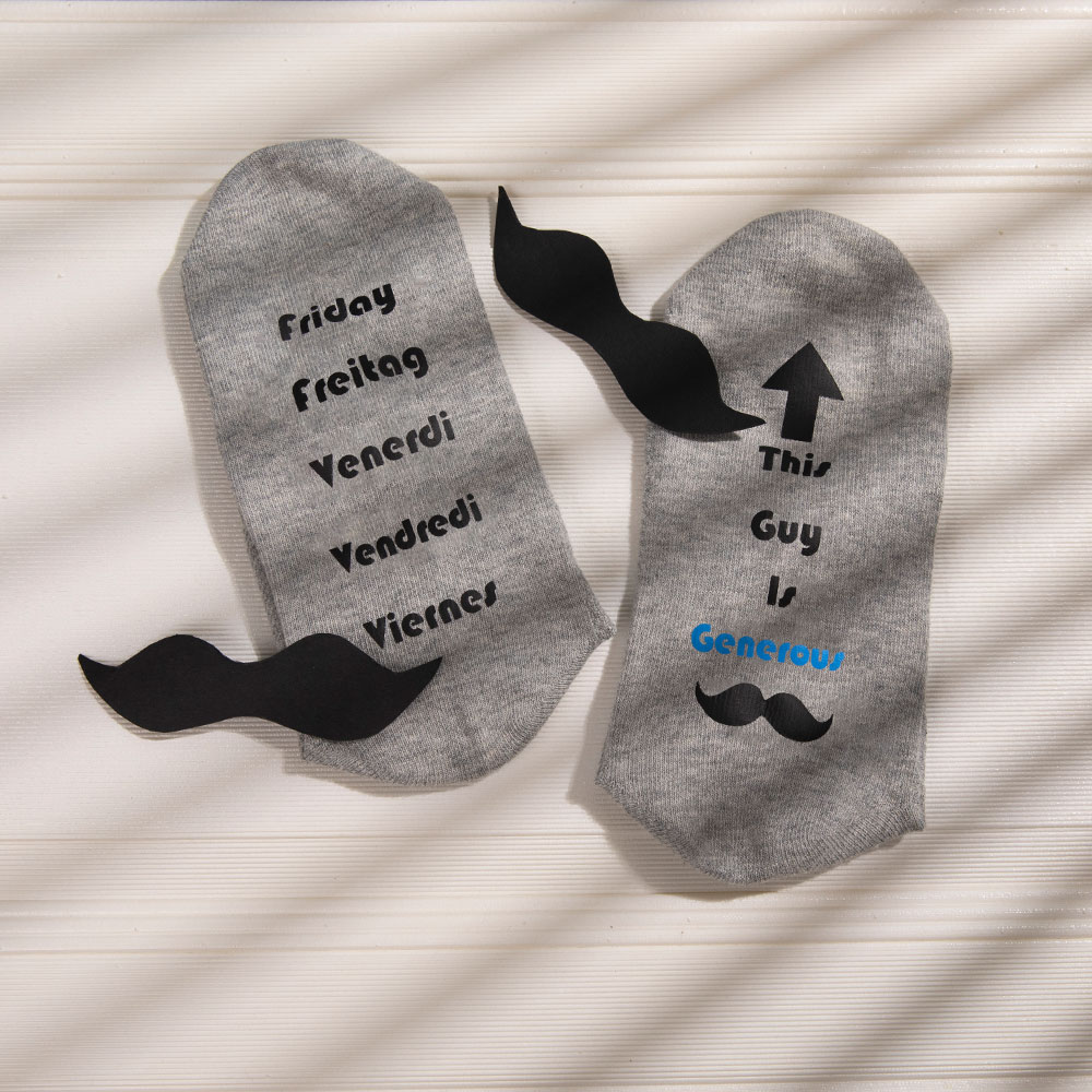 Personalized Funny Text & Hobby Icon Dad Socks - CALLIE