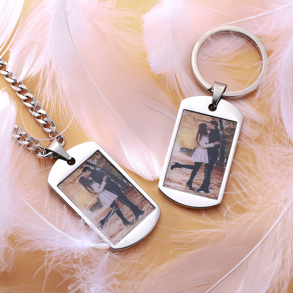 Personalized Photo Dog Tag Keychain/Necklace - CALLIE