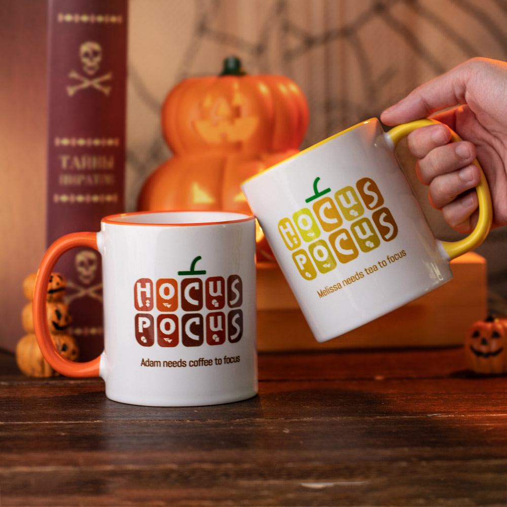 Customized Hocus Pocus Fall Halloween Pumpkin Coffee Mug - CALLIE