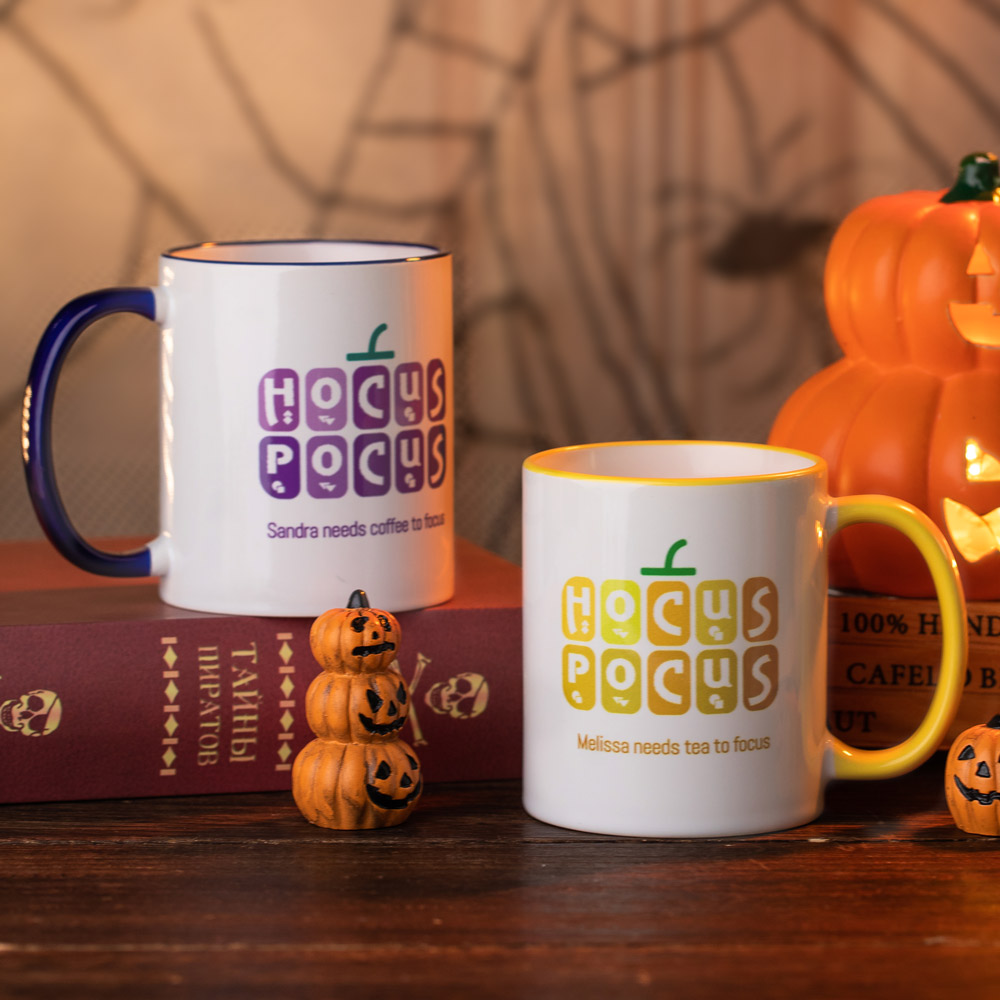 Customized Hocus Pocus Fall Halloween Pumpkin Coffee Mug - CALLIE