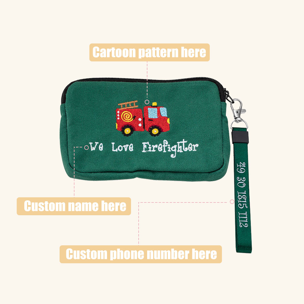 Personalized Embroidery Cartoon Pattern Wallets for Girl - CALLIE