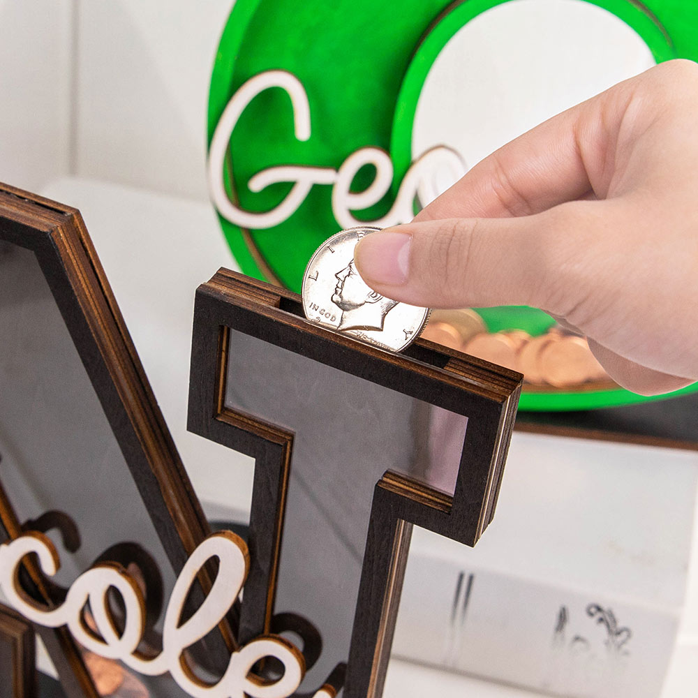 Personalized Initial Letter Money Banks with Name - CALLIE