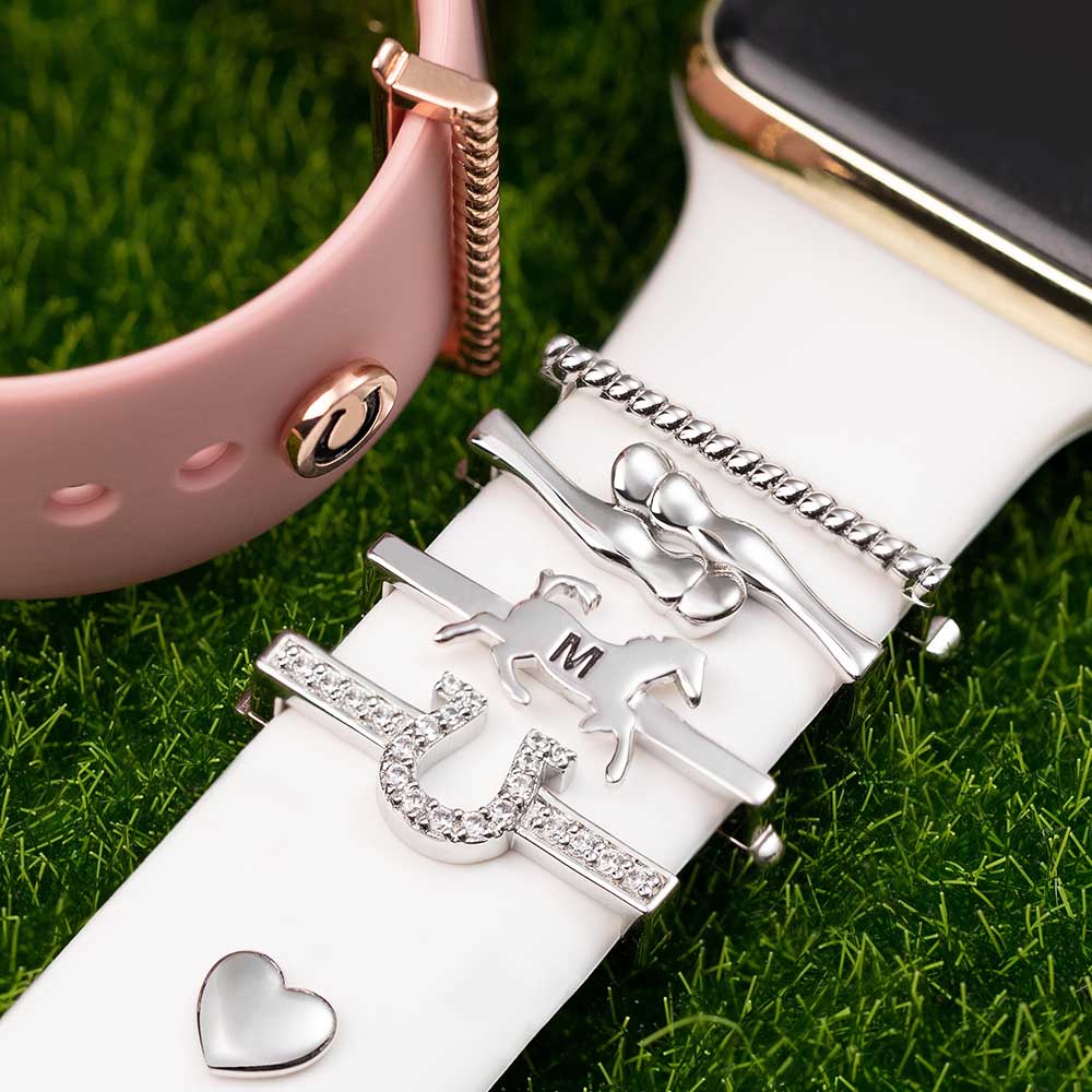 Personalized Horseshoe Watch Band Charms Accessory - CALLIE