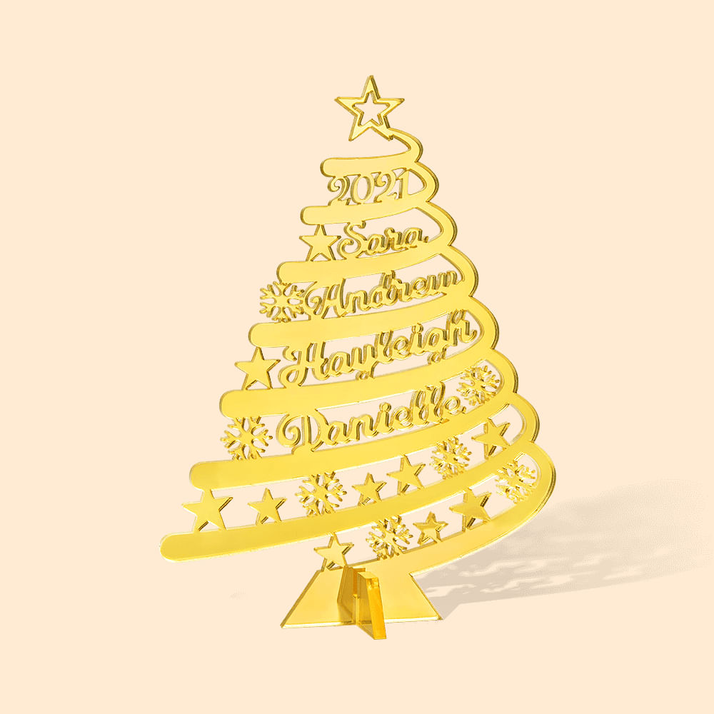 Personalized Christmas Family Tree Christmas Decorations - CALLIE