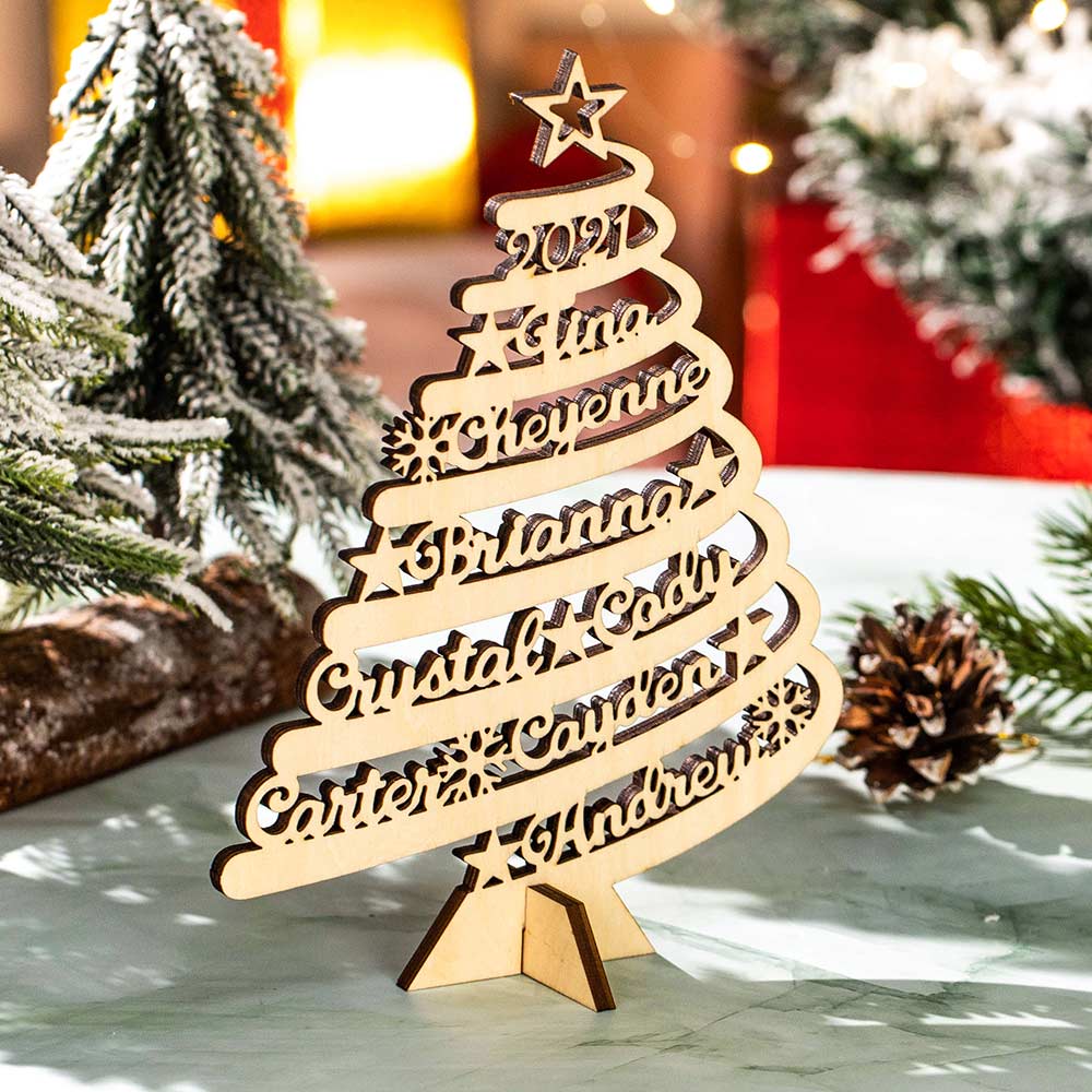 Personalized Christmas Family Tree Christmas Decorations - CALLIE