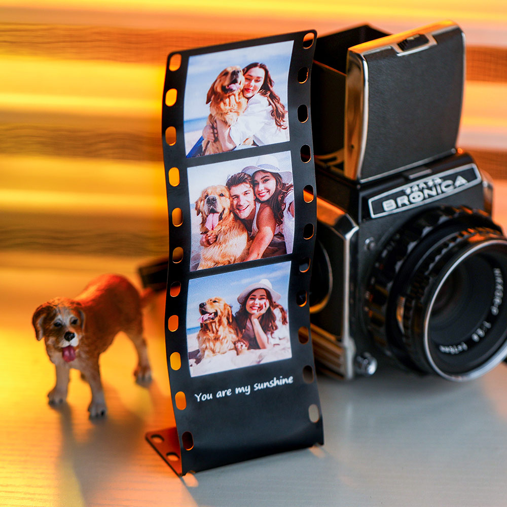 Personalized Mini Metal Photo Reel Print Photo Frame Home Decor - CALLIE