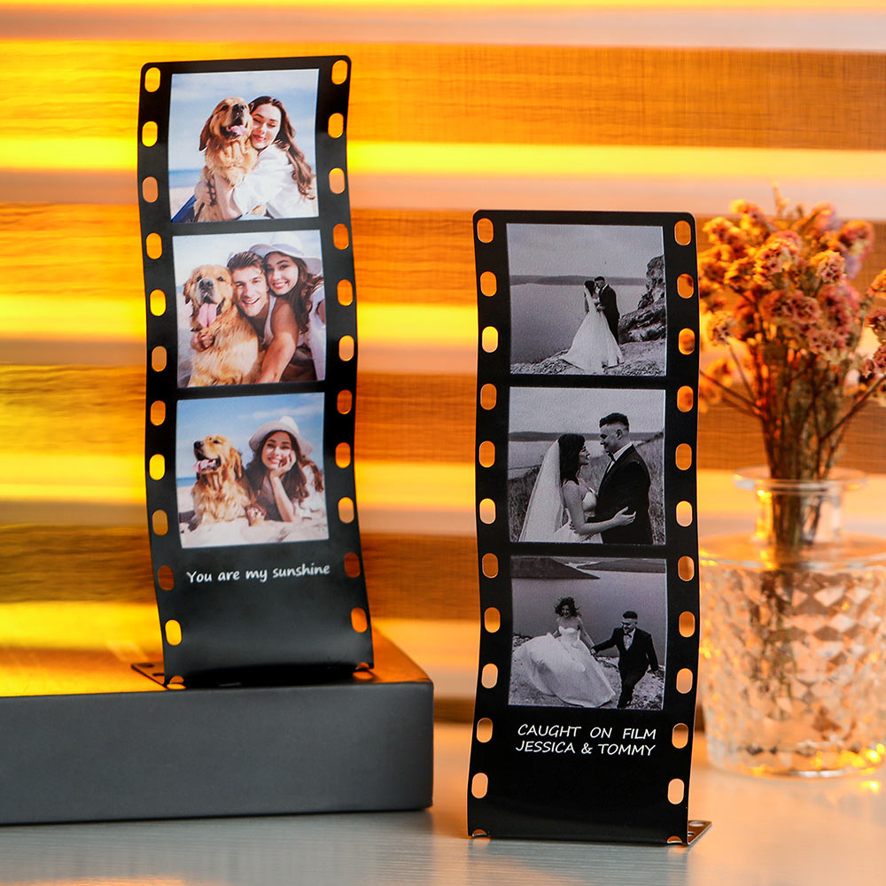 Personalized Mini Metal Photo Reel Print Photo Frame Home Decor - CALLIE