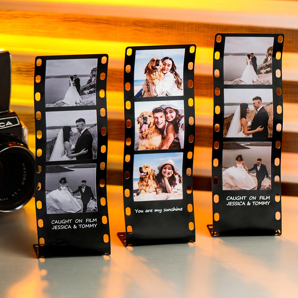 Personalized Mini Metal Photo Reel Print Photo Frame Home Decor - CALLIE