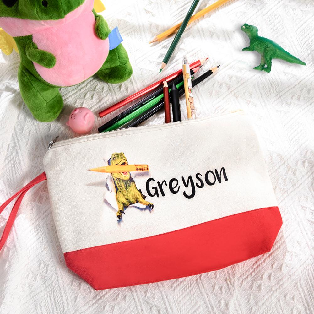 Personalized Dinosaur Pencil Case Gift for Kids - CALLIE