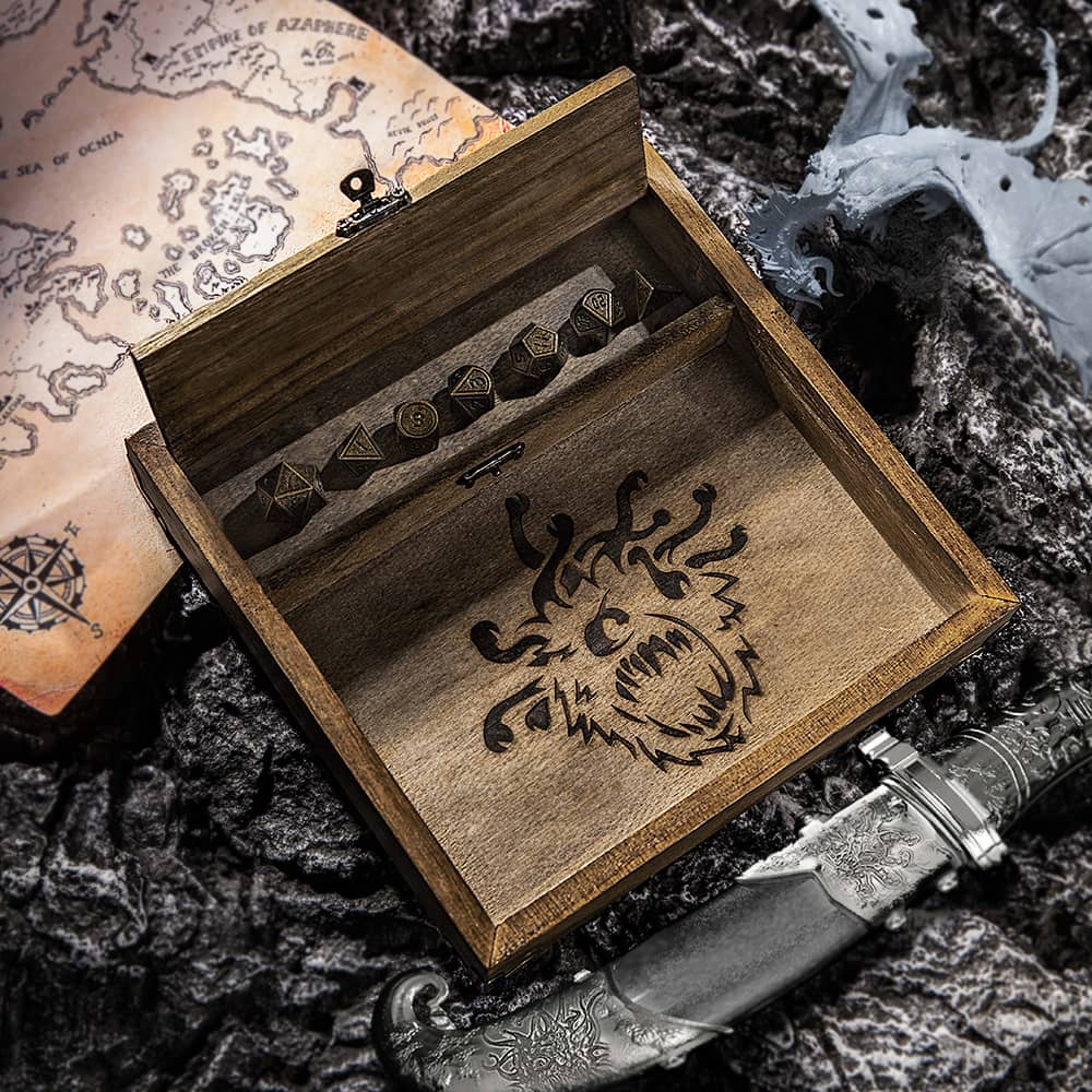 Custom DND Dice Storage Wooden Box - CALLIE