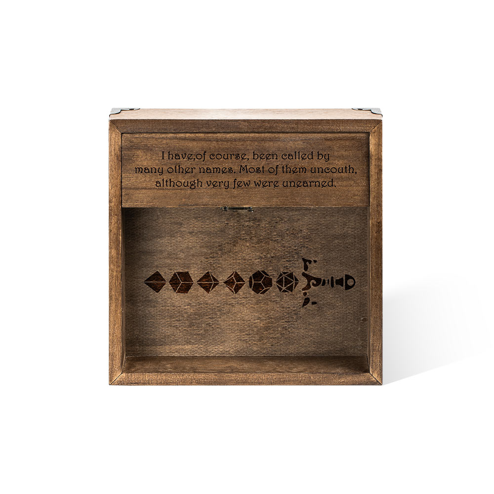 Custom DND Dice Storage Wooden Box - CALLIE