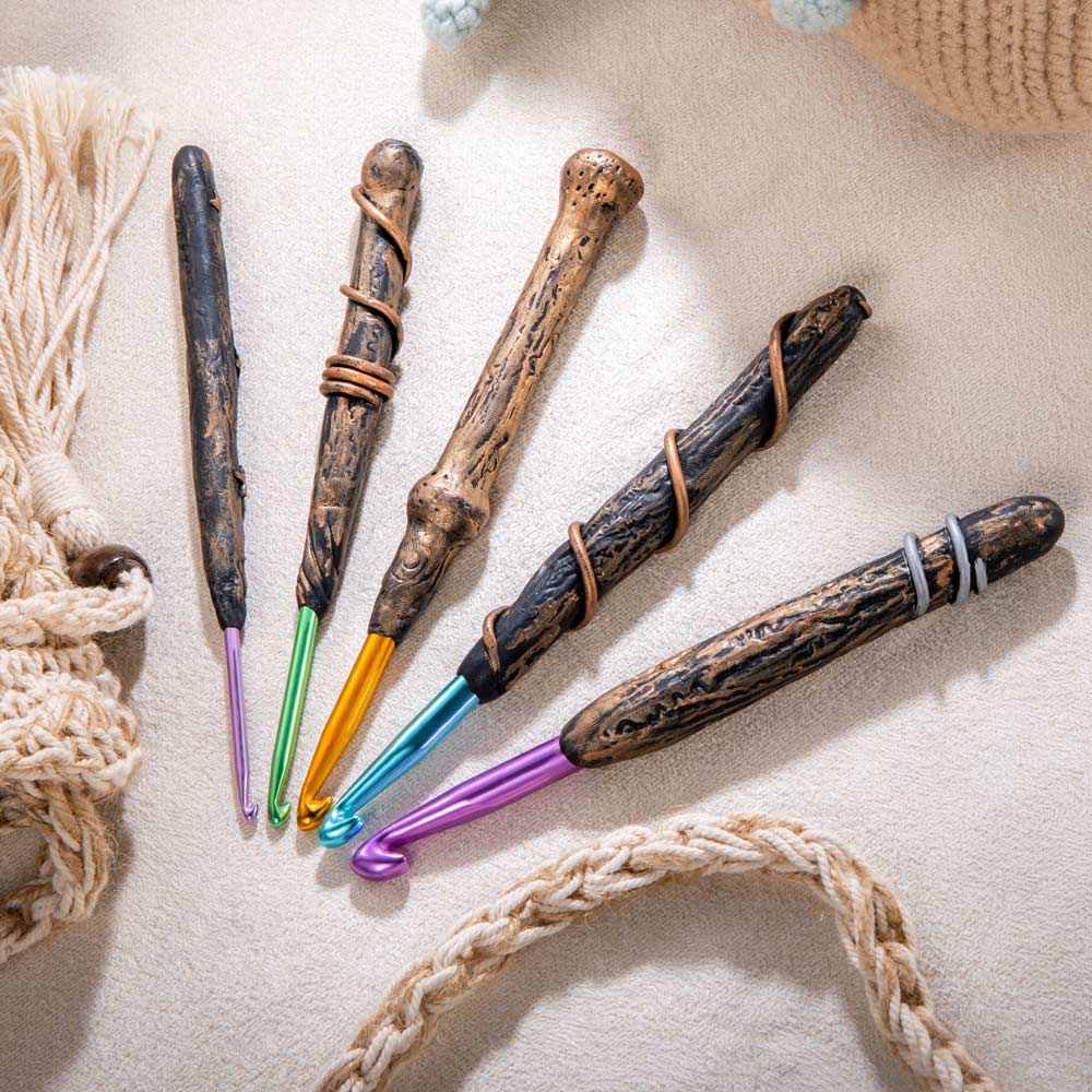 Personalized Magic Wand Crochet Hooks with 14 Different Sizes Sewing ...