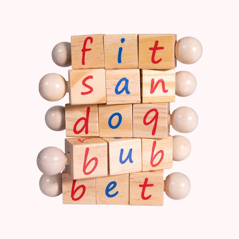 Children Gifts - The Original Montessori Reading Block and Cards Set ...