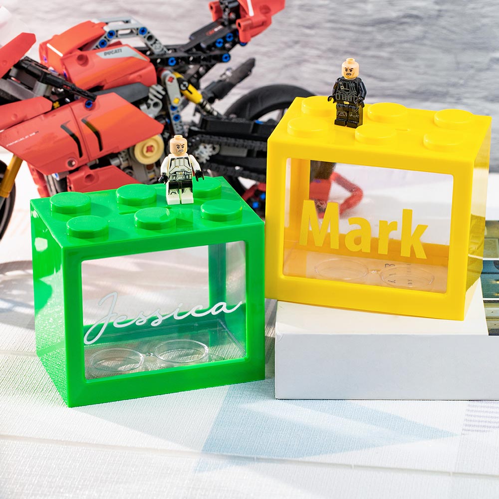 Personalized Colorful Block Money Boxes with Name - CALLIE