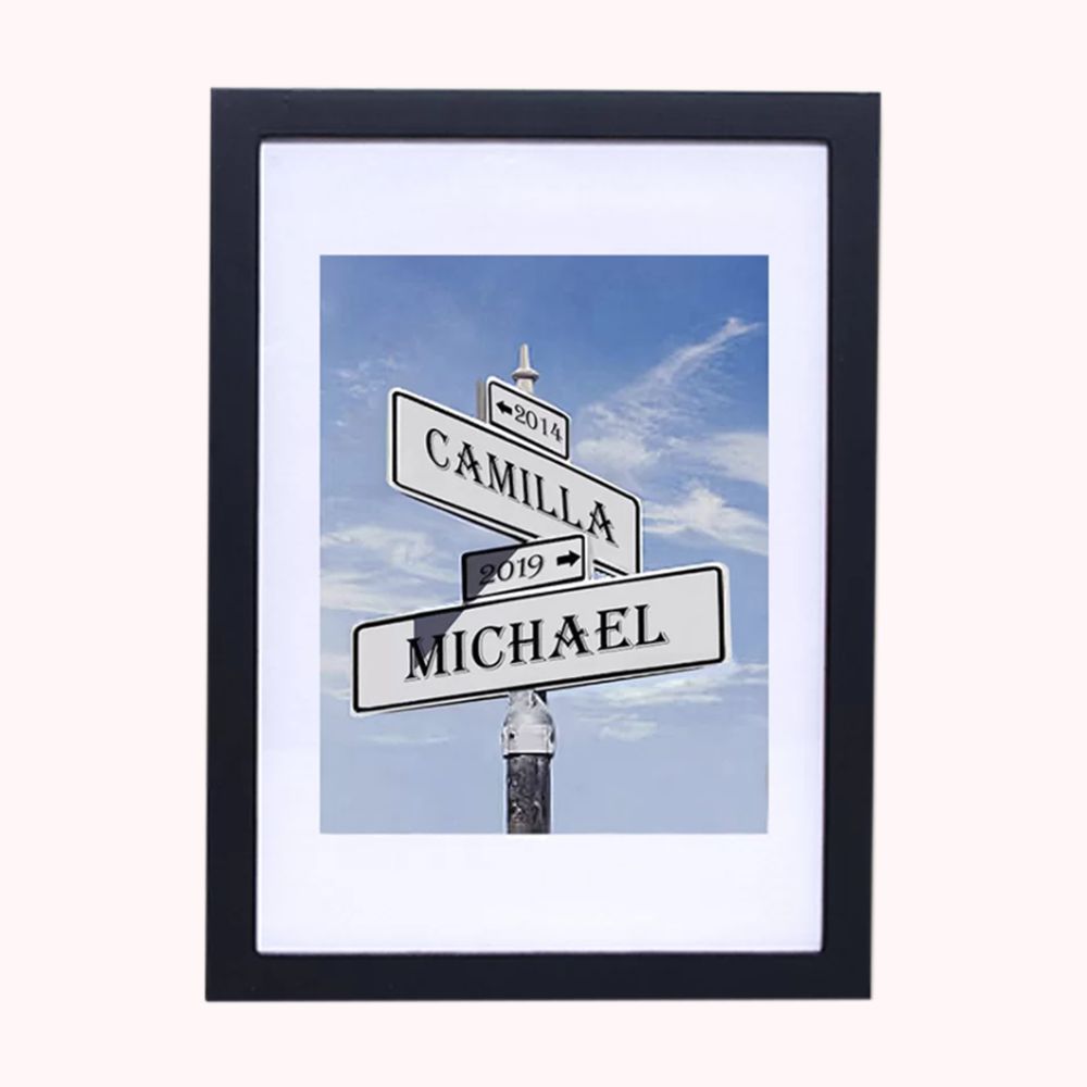 Family Street Sign Photo Print Frame - CALLIE