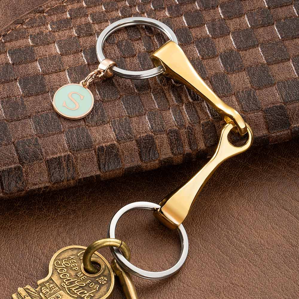 Personalized Horse Bit Alloy Keychain Horse Lover Gift - CALLIE