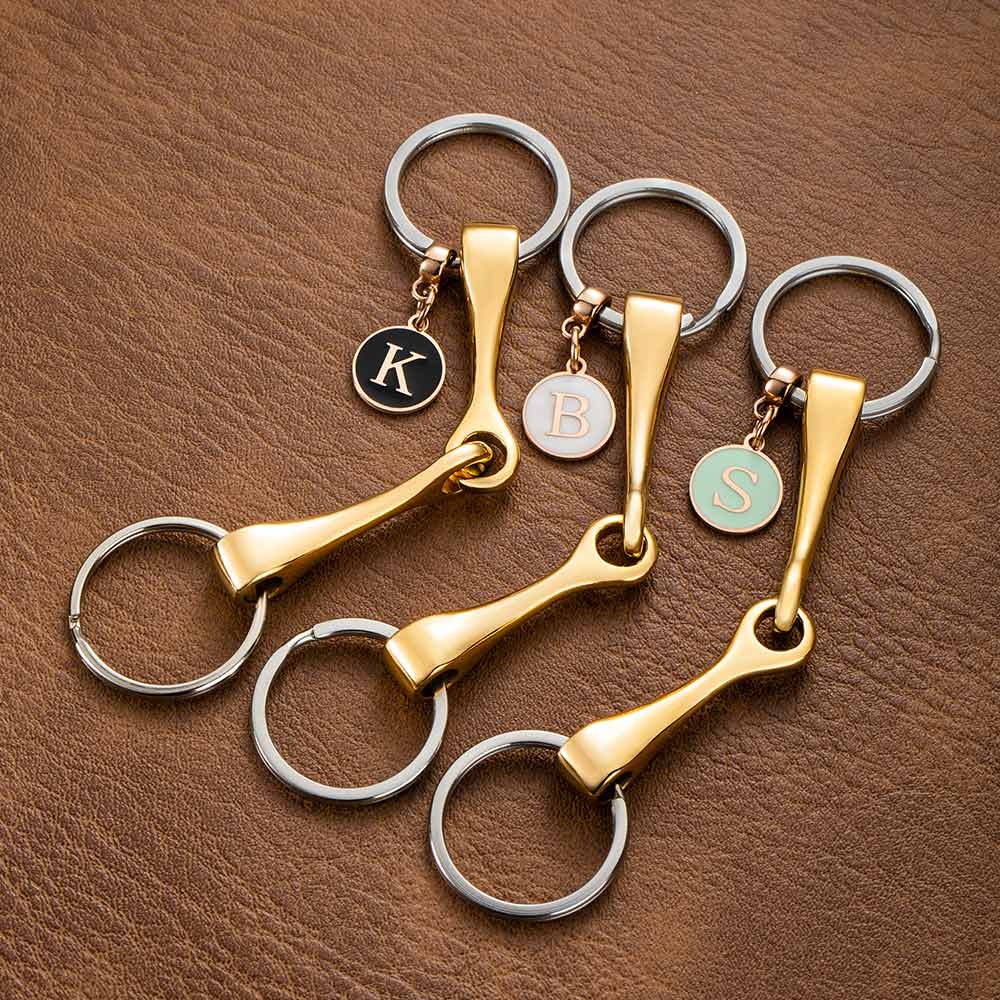 Personalized Horse Bit Alloy Keychain Horse Lover Gift - CALLIE