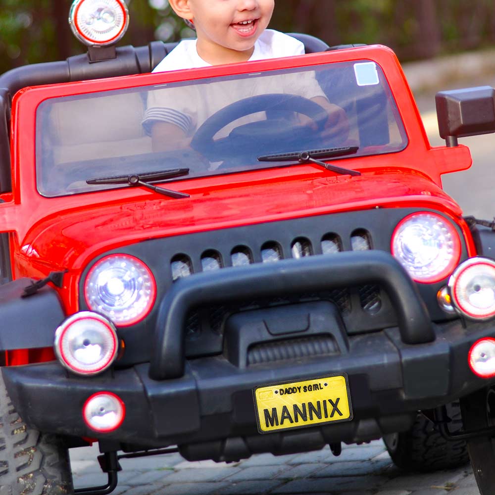 Personalized Car Bike Wagon Kid Wheels License Plate - CALLIE