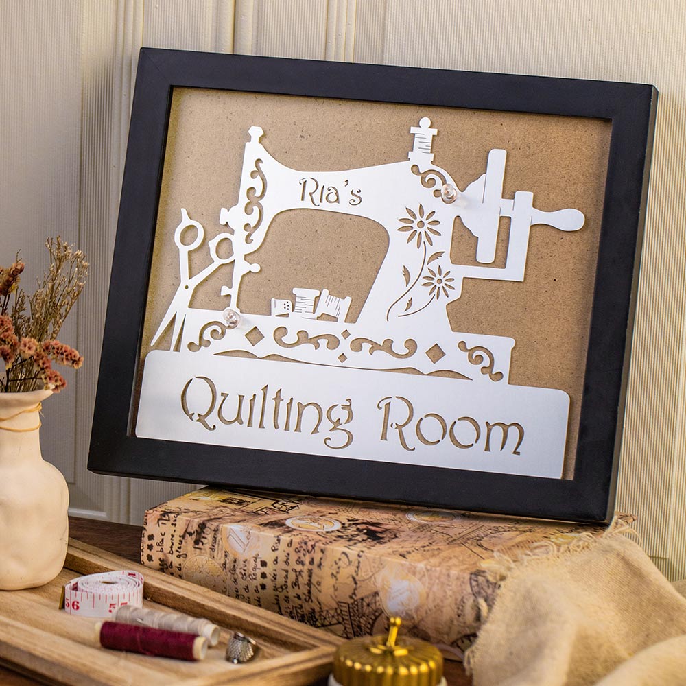 Personalized Metal Sewing Room Sign Quilting Sign Home Decor with Name ...