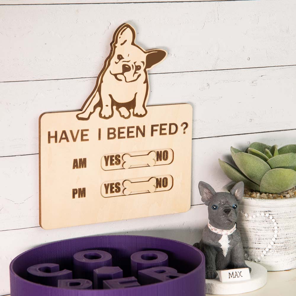 Personalized Dog Pet Magnet Feeding Tracker Feed Reminder Slider Gift ...