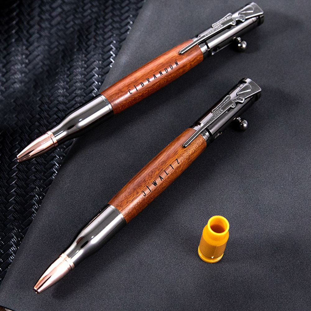 Custom Bullet Pen with Engraving & Rifle Bolt Action Father's Day Gift ...