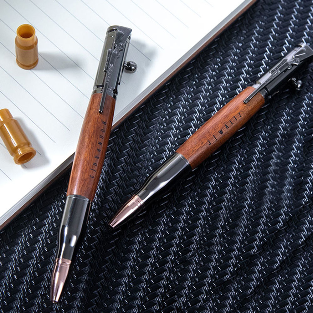 Custom Bullet Pen with Engraving & Rifle Bolt Action Father's Day Gift ...