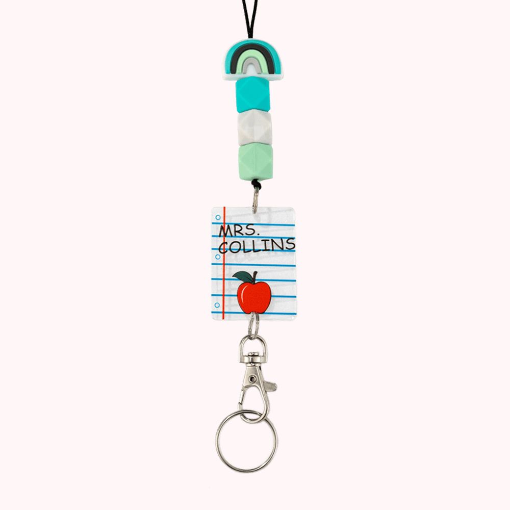 Personalized Teacher Notebook Lanyard - CALLIE
