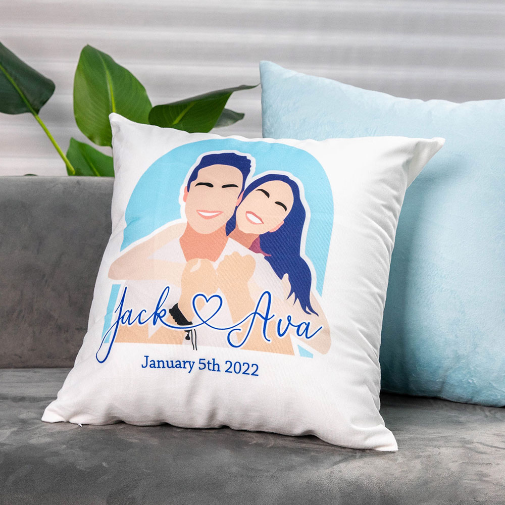 personalized funny his and her pillow cases for couples - CALLIE