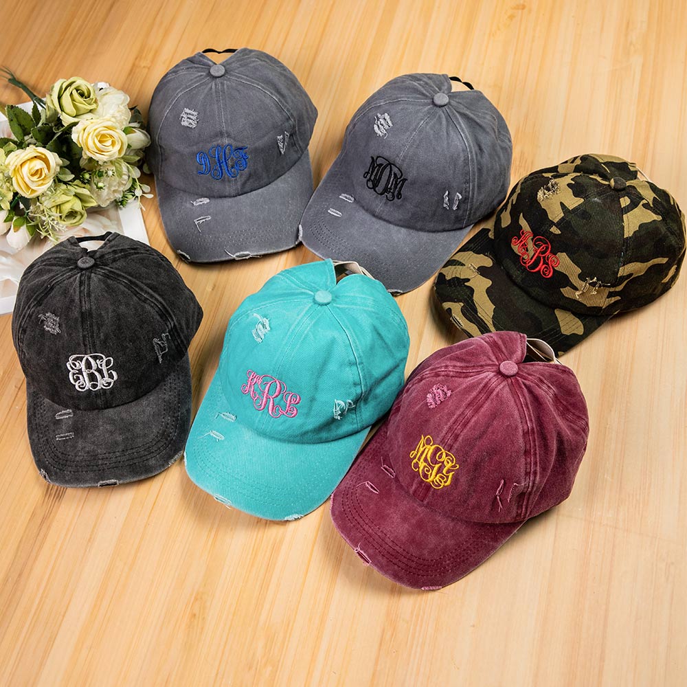 Personalized Embroidery Monogram Baseball Cap - CALLIE