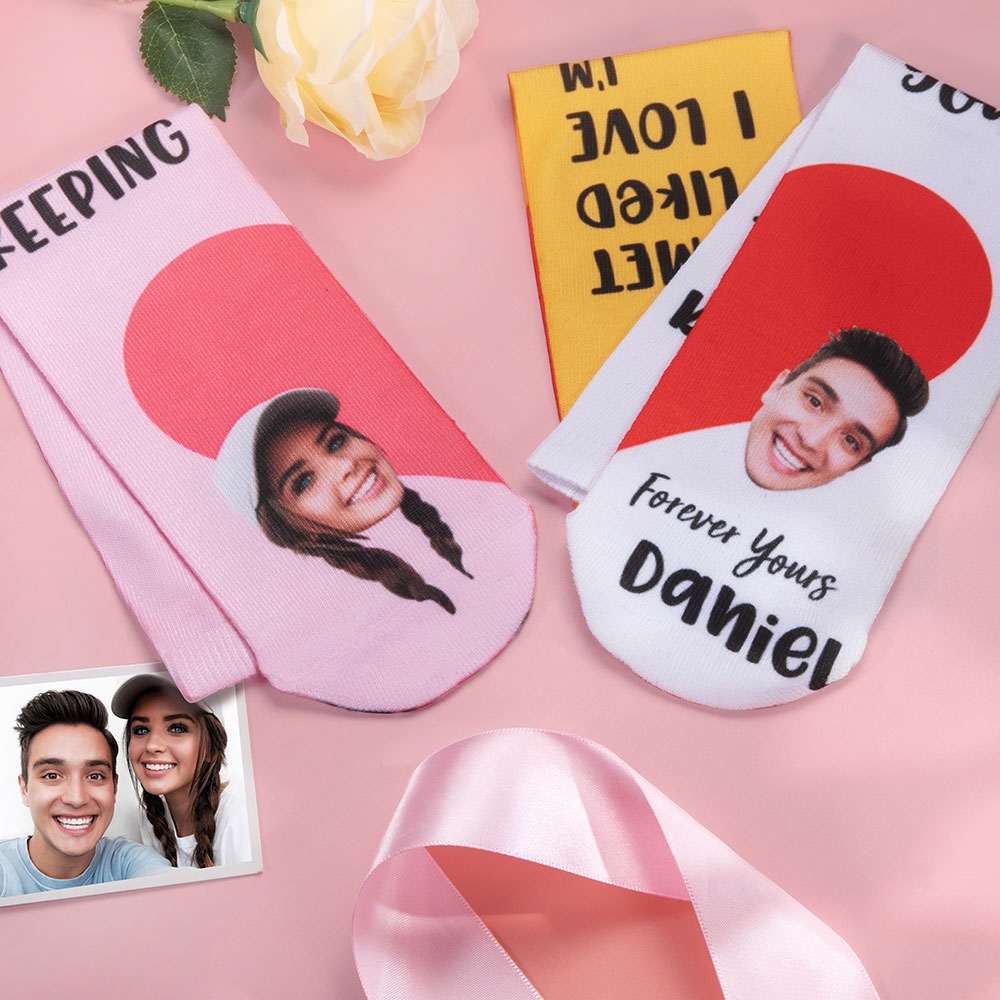 Personalized Couple Funny Face Socks, Socks With Faces, Photo Socks ...