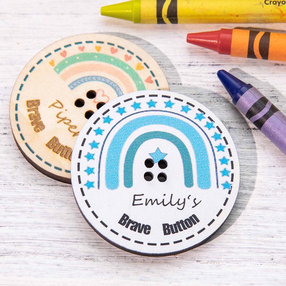 Personalized Brave Button Kid First Day Back To School Anxiety Gift ...