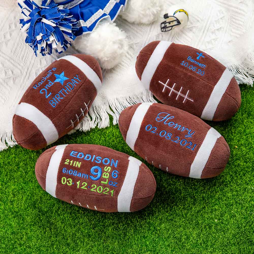 Custom Embroidered Plush Rugby - CALLIE