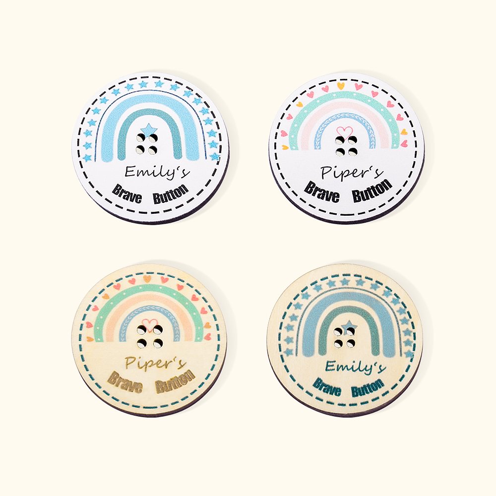 Personalized Brave Button Kid First Day Back To School Anxiety Gift ...