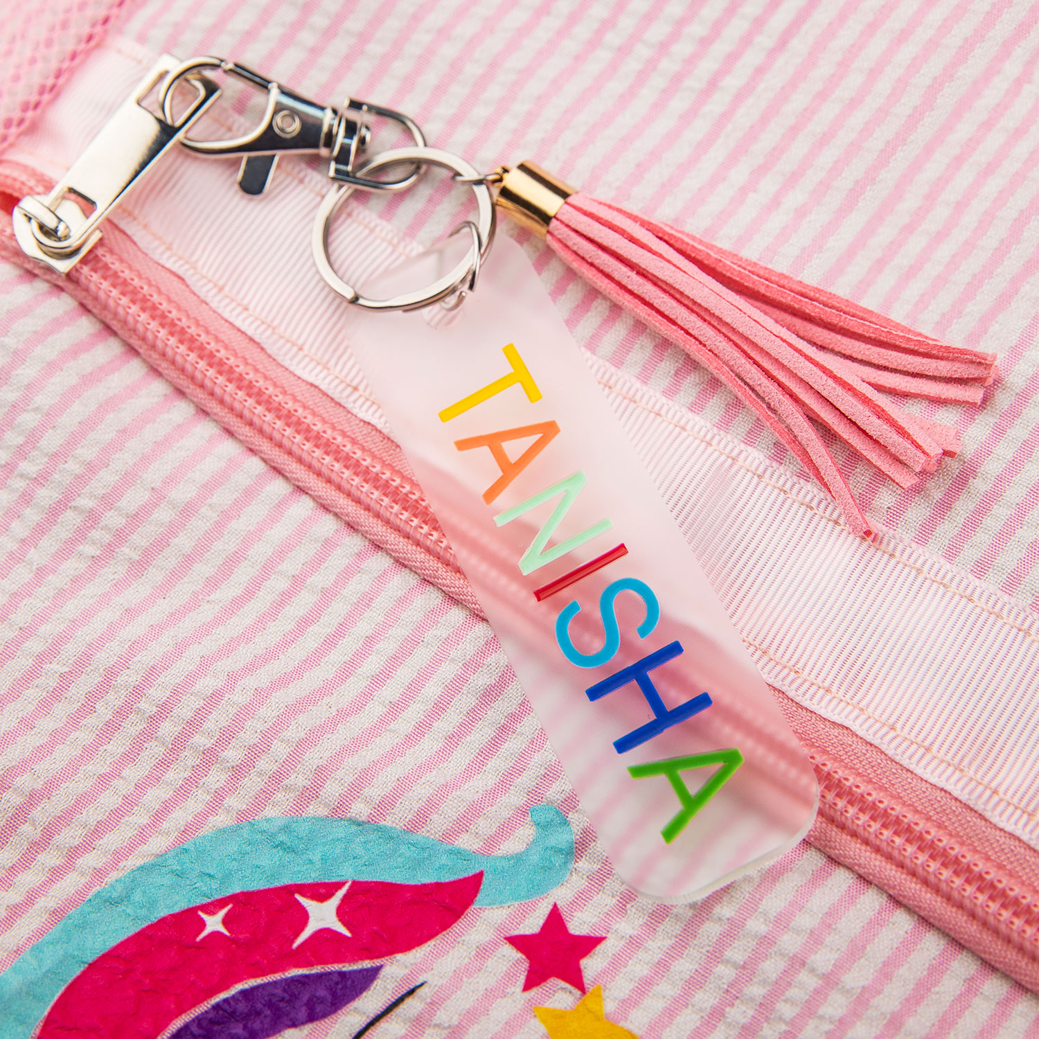 Custom Acrylic Name Tag for Bag/Backpack，Personalised Luggage Tag ...