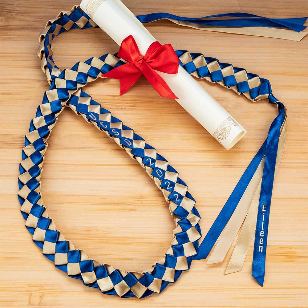 Custom Honor Ribbon Lei Graduation Gift - CALLIE