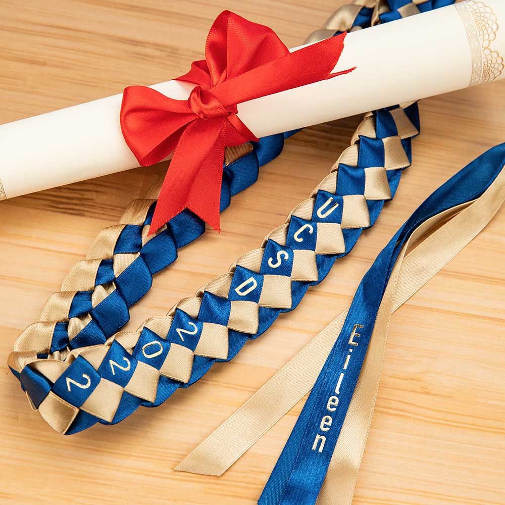 Custom Honor Ribbon Lei Graduation Gift - CALLIE