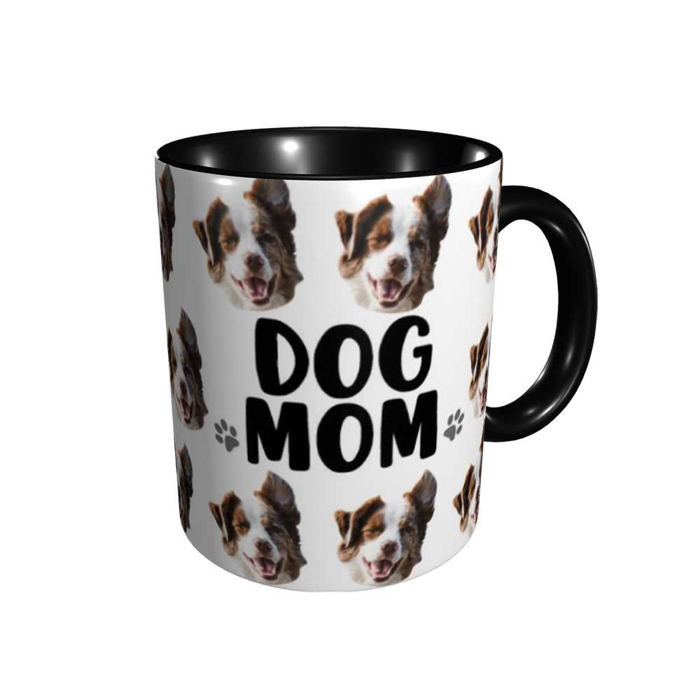 Personalized DOG MOM/DAD Pet Heads Photos Mug - CALLIE