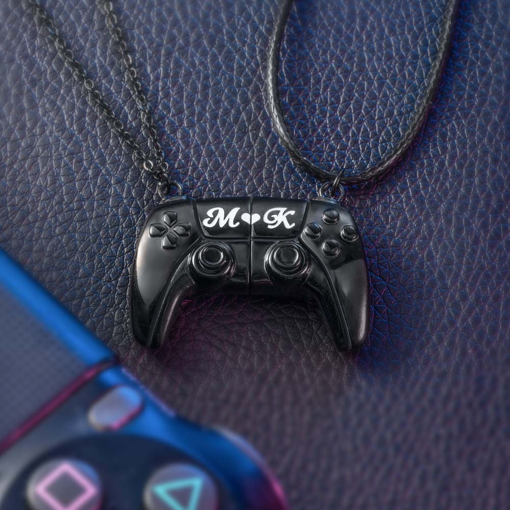 Personalized Magnetic Gamer Matching Necklace Set - CALLIE