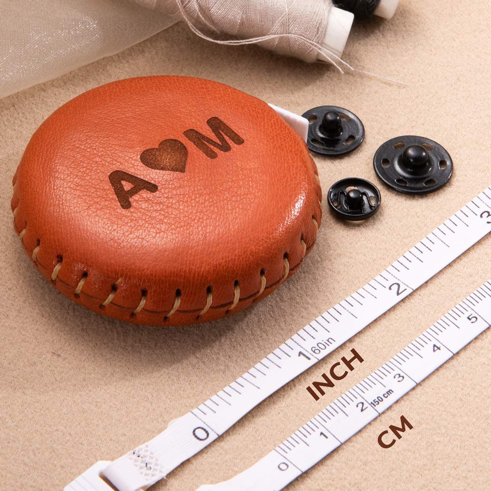 Handmade Retractable Leather Tape Measure - CALLIE