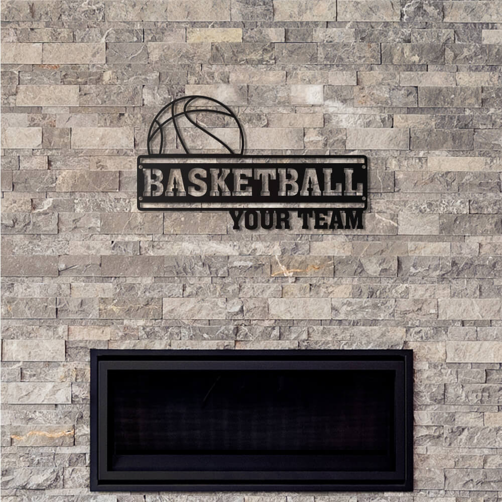 Personalized Basketball Metal Sign Basketball Lover Gift - CALLIE
